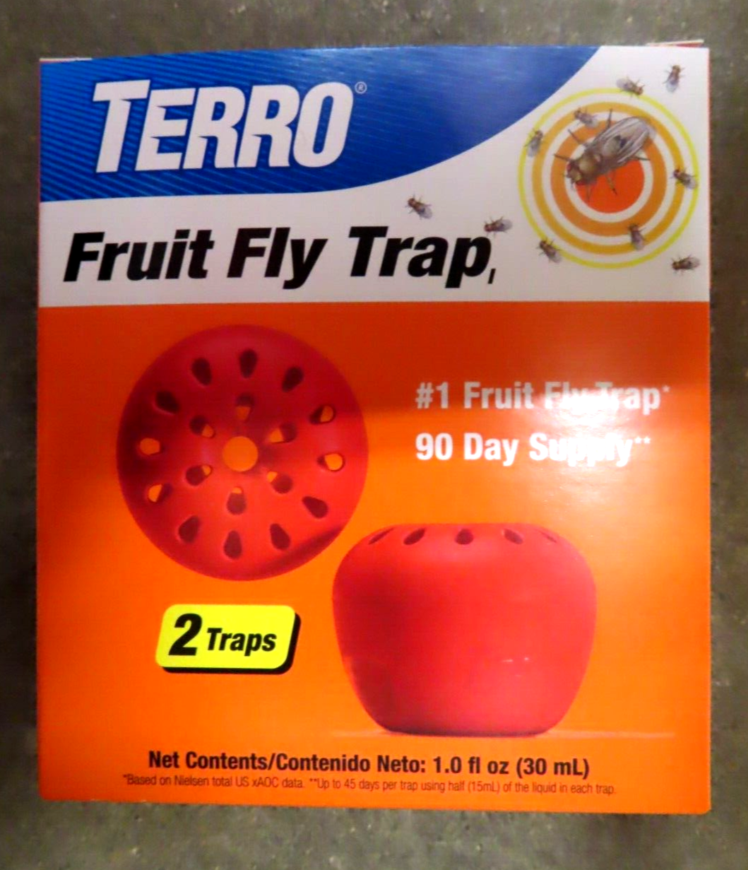 Terro Fruit Fly Traps #T2502B Non-Toxic. 2 traps. 90 day supply NEW | eBay