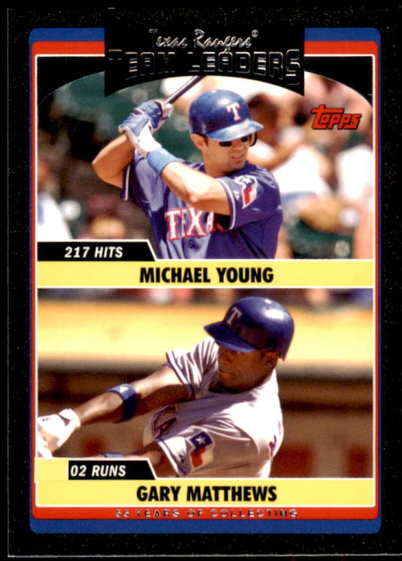 Michael Young/Gary Matthews Jr. Card 2006 Topps Update Black #UH319 | eBay