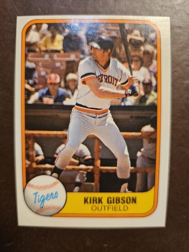 1981 FLEER BASEBALL CARD-#481-KIRK GIBSON ROOKIE RC DETROIT TIGERS ...