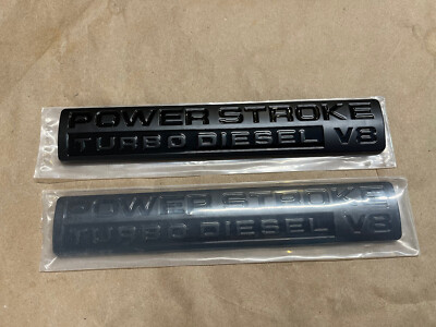 Fits Ford truck Super Duty Power Stroke Turbo Diesel V8 Emblems Pair ...