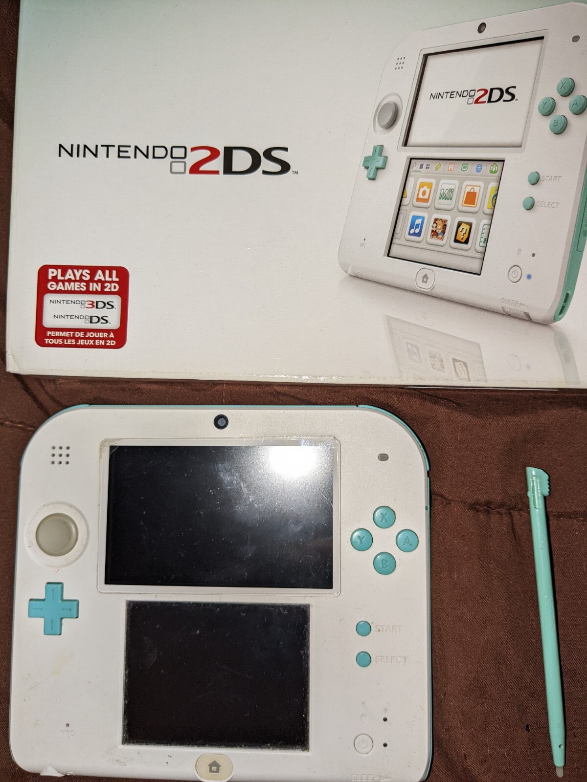 Nintendo 2DS White Teal 45496501419 | eBay