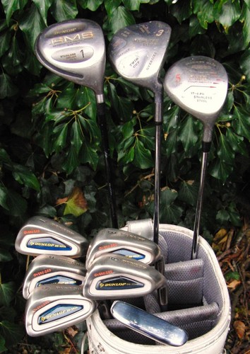 Set of Dunlop DG-55ia Oversize 7-SW+ Driver + 3 Wood+ 5 Wood+ Putter ...