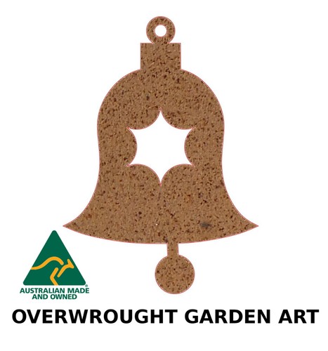 Christmas Bauble Decoration Large Four Australian Made Rusty Garden Art ...