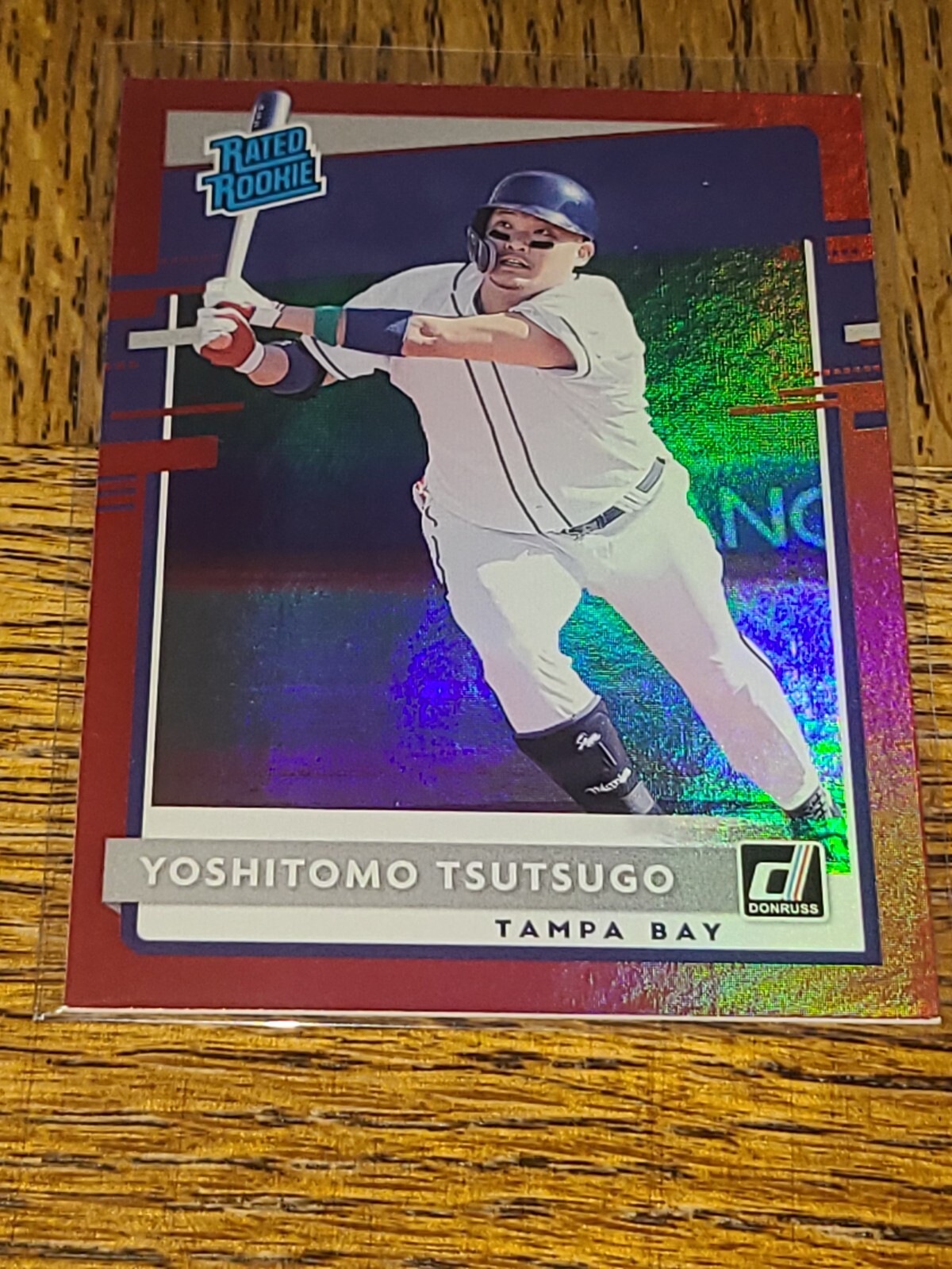 RAYS YOSHI TSUTSUGO 2020 DONRUSS RATED ROOKIE HOLO RED #263 | eBay
