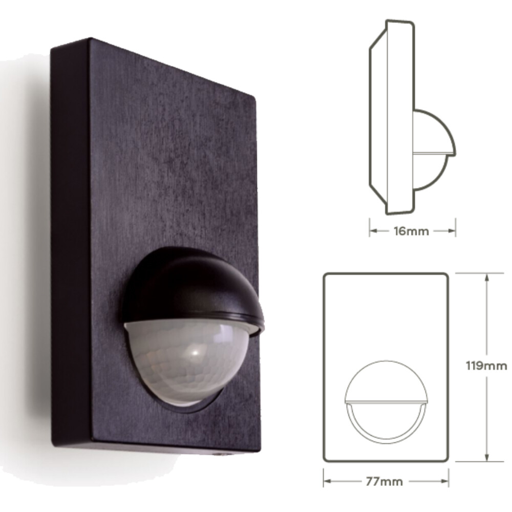 Wall Mounted Outdoor Lighting With Motion Sensors BRUCE Motion Sensor