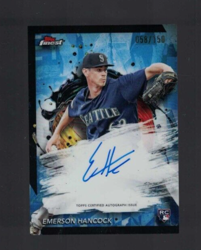 2024 Topps Finest - Finest Autographs Emerson Hancock #FA-EH Sky Blue ...