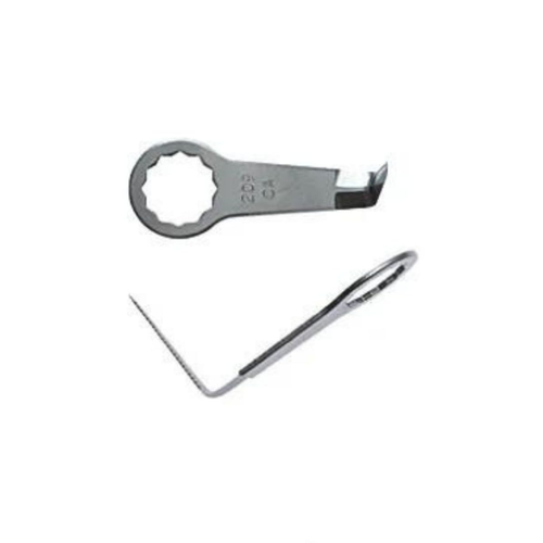 L-Shaped Cutting Blade for Precision Work - Serrated Design for Smooth ...