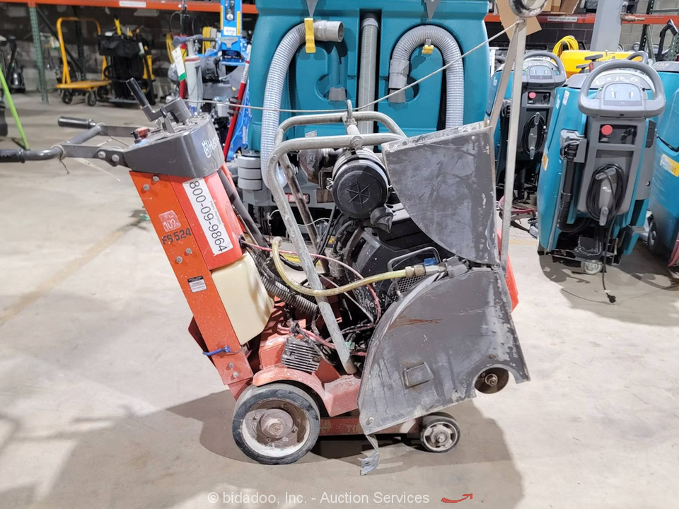 2016 Husqvarna FS524 Self Propelled Walk Behind Concrete Floor Saw ...