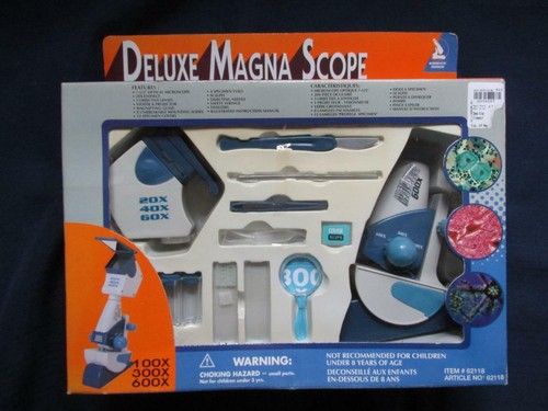Science Toy - Kidmate "Deluxe Magna Scope" NEW In Box - Microscope/Lab ...
