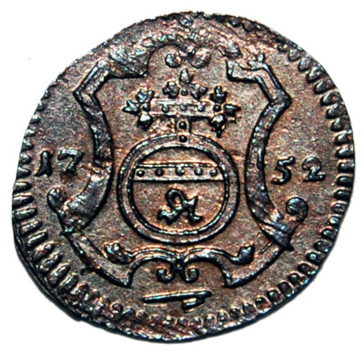 BU! Super! Hight Grade 1752 Saxon Polish Poland German Coin Haler ...