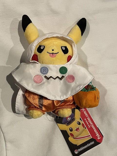 Pokemon Center Halloween Costume Pikachu Ghost Poke Plush With Tags ...