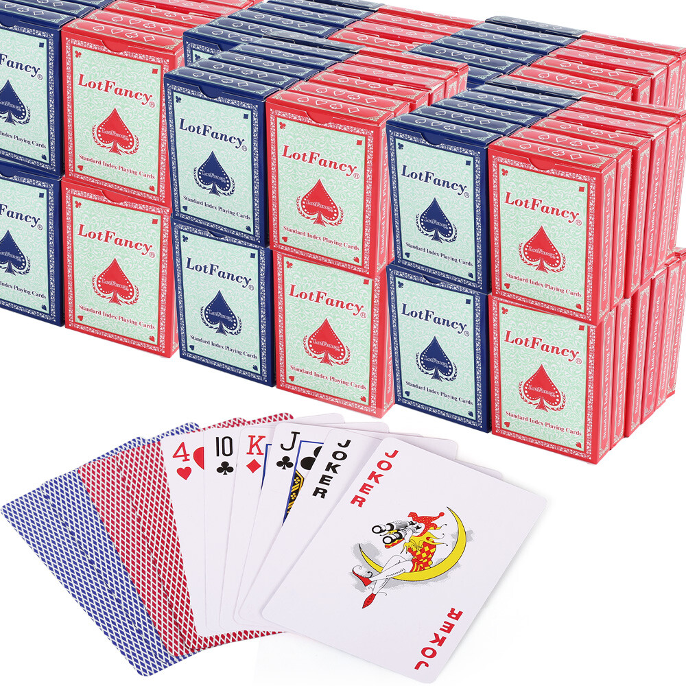 Playing Cards Bulk 144 Decks of Cards Poker Size Standard Index Red ...
