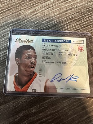 2015-16 Prestige NBA Passport Signatures Basketball Card #16 Delon ...