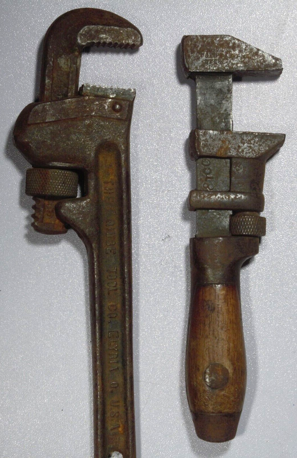 2 vintage monkey wrenches, coes (6 1/2") and ridgid (8") | eBay