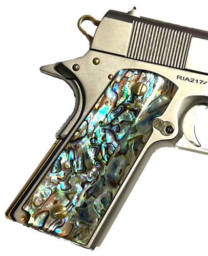 1911 Colt & Clones CUSTOM GUN GRIPS Full size Abalone Mother of Pearl ...