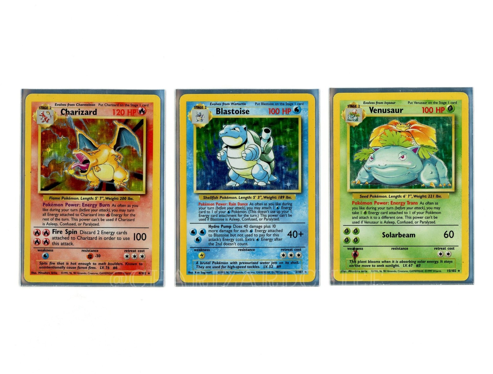 Blastoise Charizard Venusaur