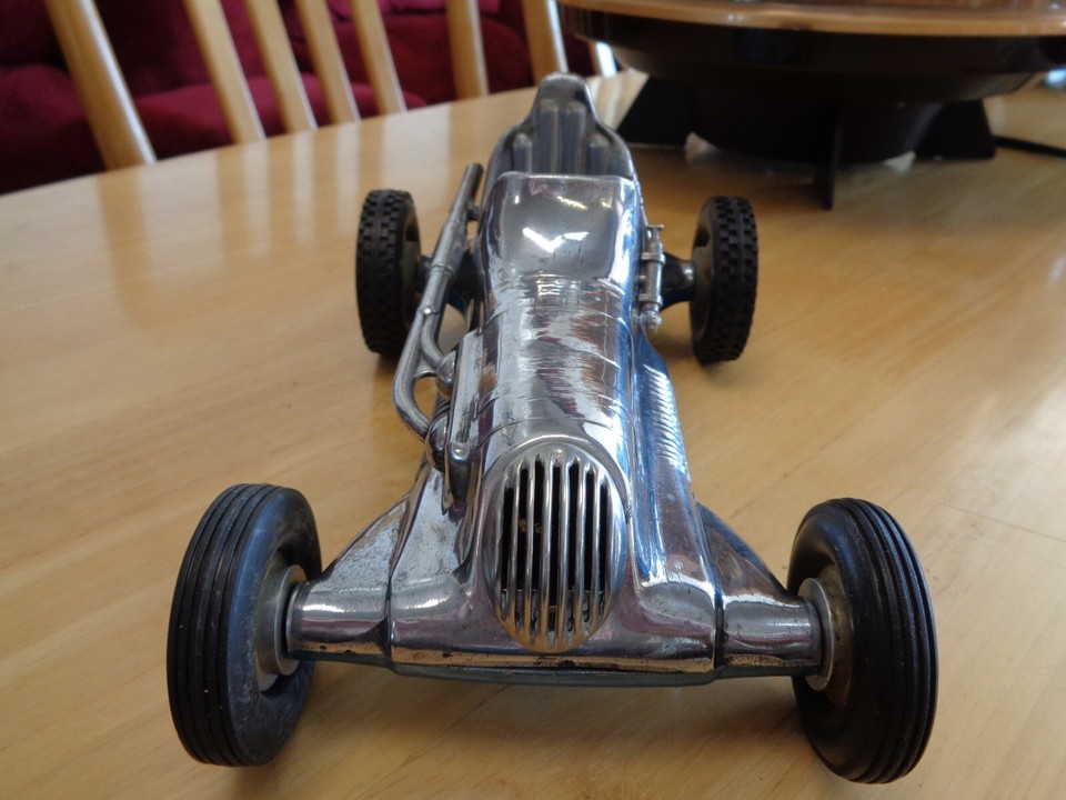 Rare Tether Car 1950's Roy Cox Chrome Thimble Drome Champion ALUMINUM ...