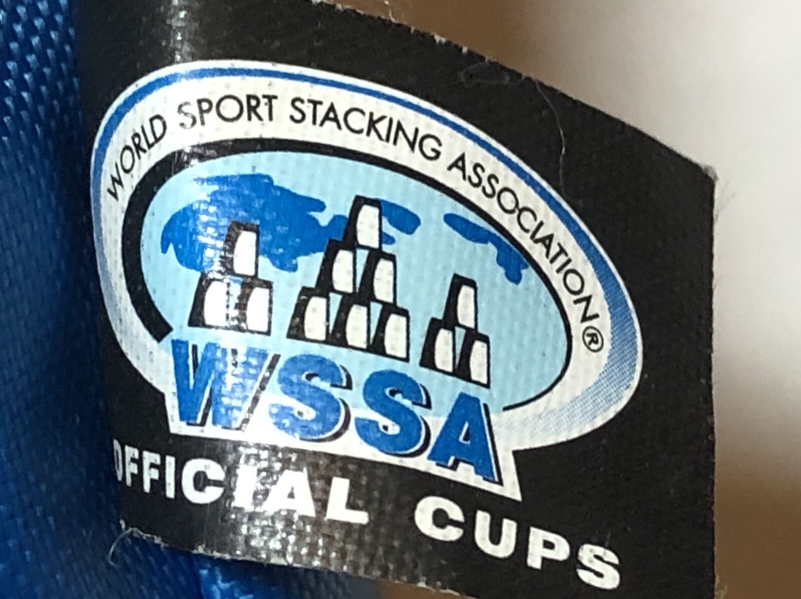 Speed Stacks Cups Set 12 Blue WSSA OFFICIAL 2005 Carrying Bag Made In ...