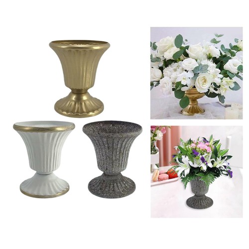 European Style Flower Vase Farmhouse Pot Wrought Iron Plant Pot ...