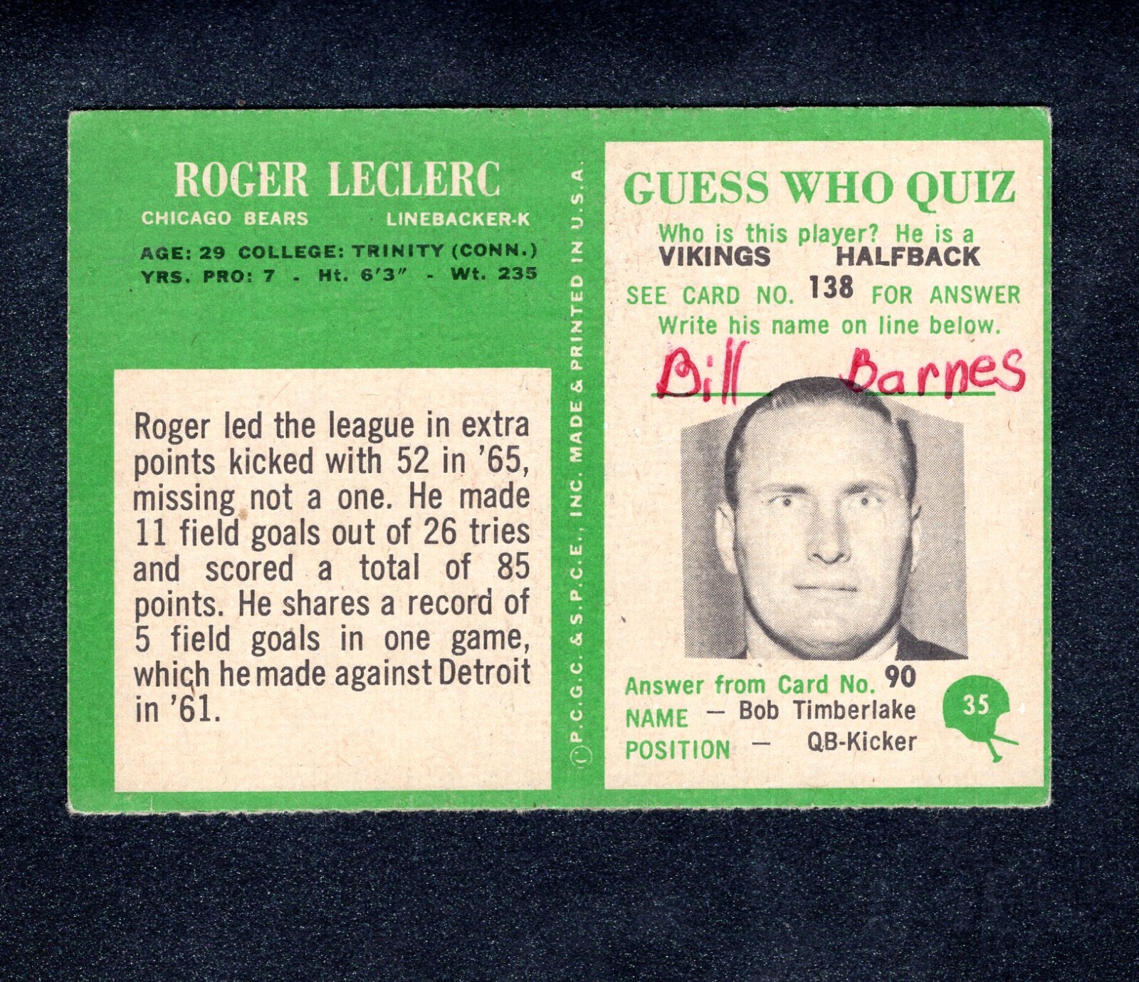 1966 Philadelphia - #35 Roger LeClerc for sale online | eBay