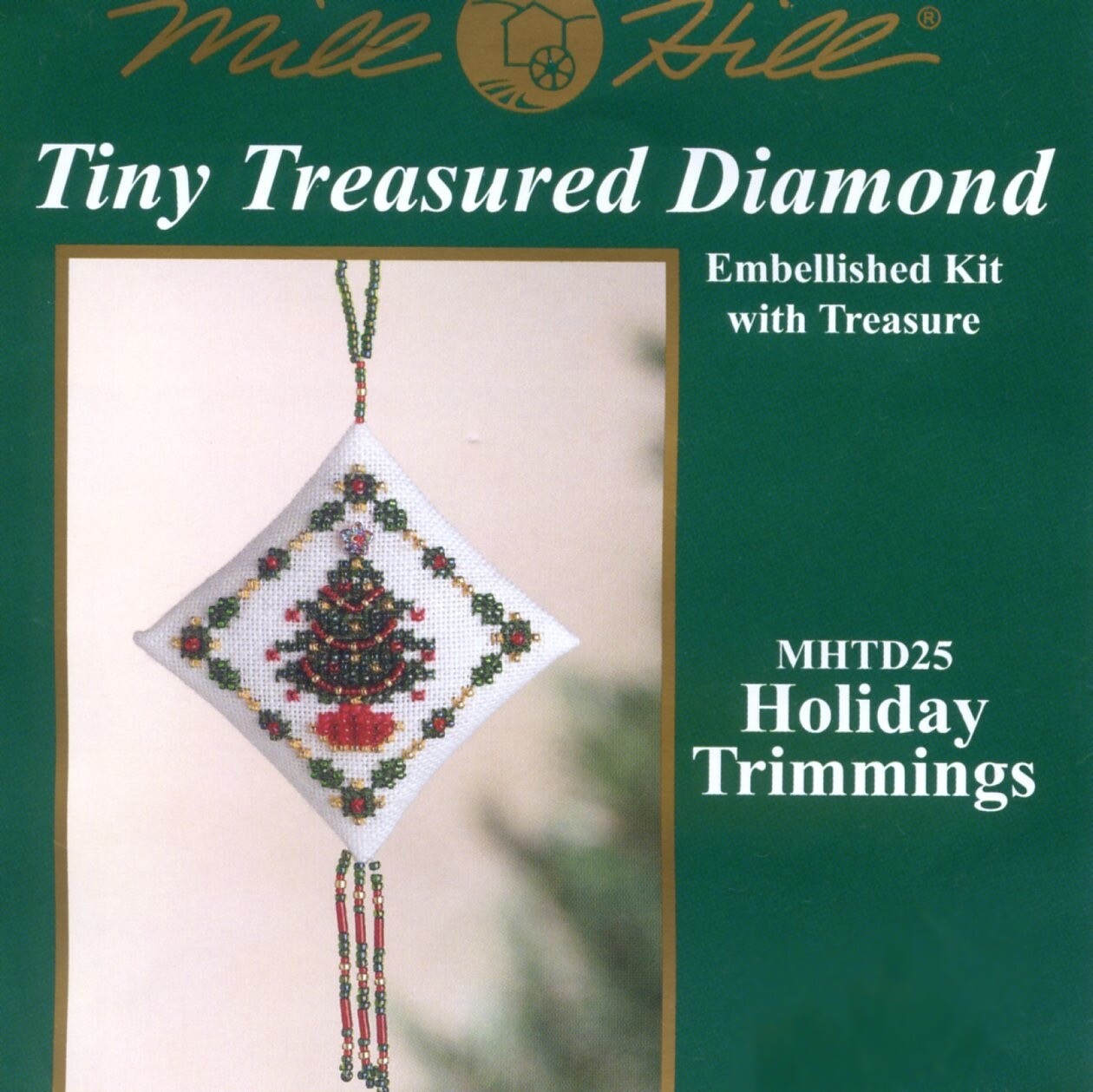 Holiday Trimmings Tiny Treasured Diamond Beaded Kit Mill Hill 2004 | eBay