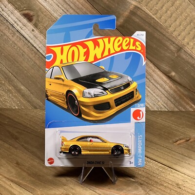 Hot Wheels Mainline Honda Civic Si 2024 HW J-Imports JDM Gold Sealed On ...