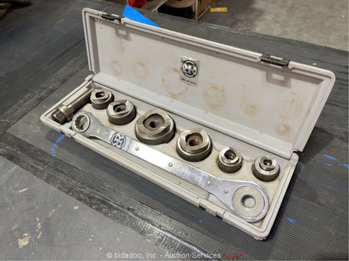 2008 Ridgid R739BB 8-Piece Ball Bearing Manual Knockout Tool Kit Set ...