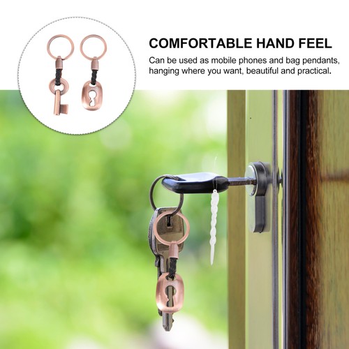 2 Pcs Creative Fashion Couple Keychain Key Chain Ring Keyring Key Lock ...