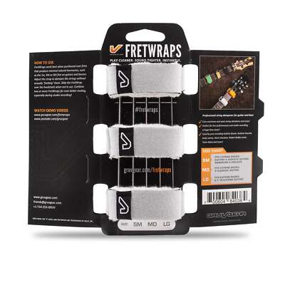 Gruv Gear FretWraps String Muter, HD Stone, 3-Pack, White, Small | eBay