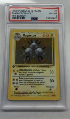 1999 Pokemon German Holo Base Set 1st Edition Magneton PSA 8 | eBay