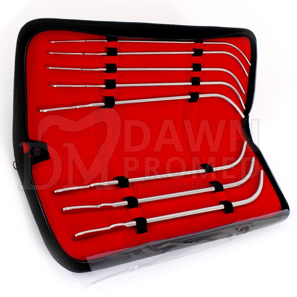 8 Pcs Van Buren Urethral Sounds Dilators Set 11″ 18FR-32FR J-Shaped ...