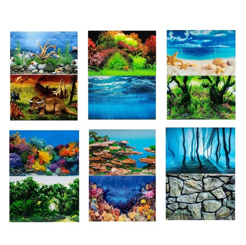 Aquarium Fish Tank Background Backdrop Poster - 2 to 6 FT Length 60cm ...