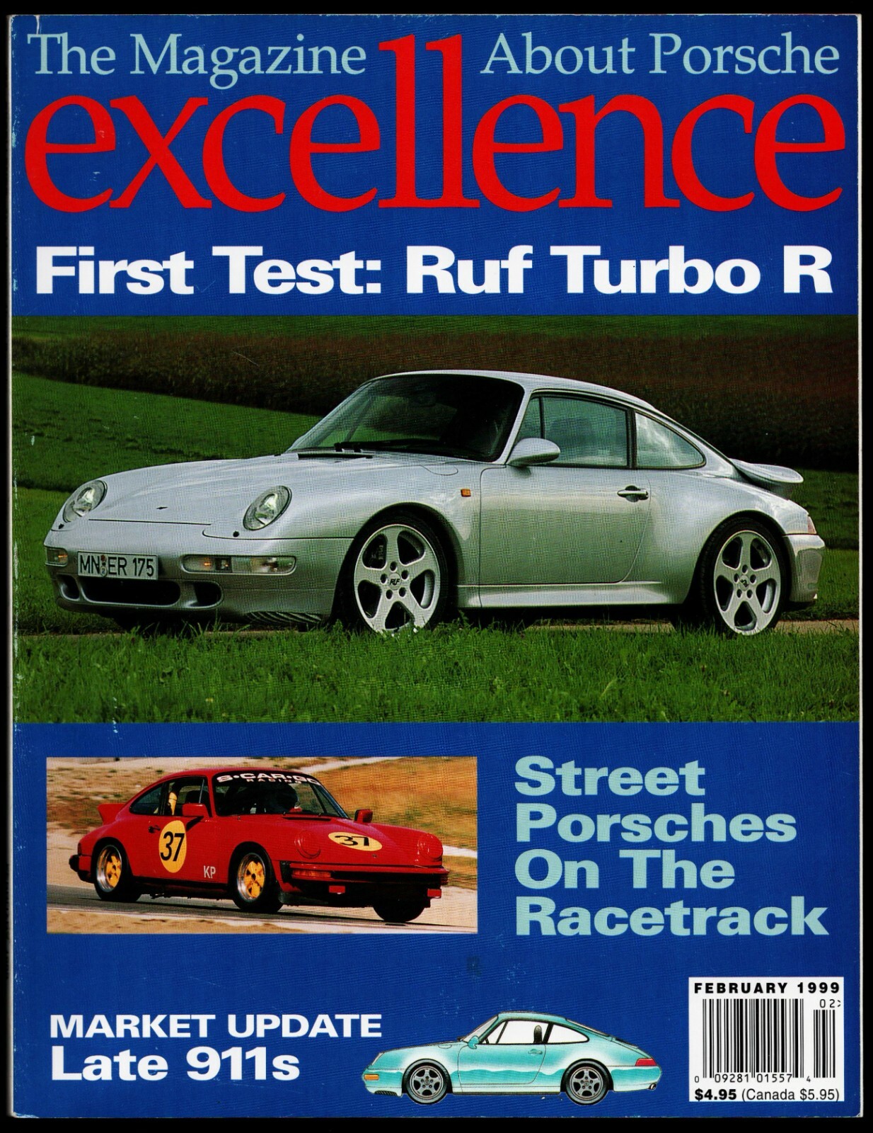 FEBRUARY 1999 PORSCHE EXCELLENCE MAGAZINE #83, RUF TURBO R TEST, LATE ...
