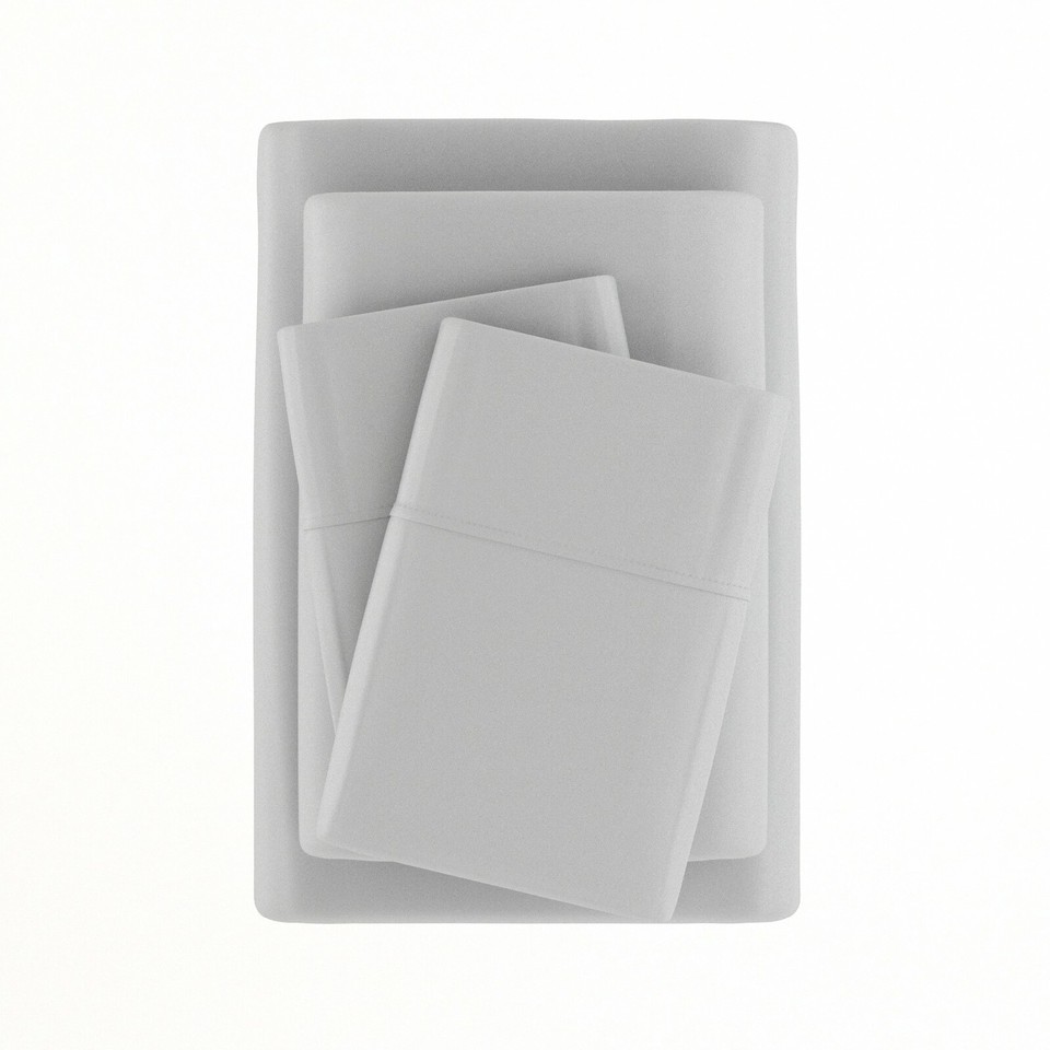 Premium 4PC Soft and Breathable Bamboo Sheet Set by Kaycie Gray Hotel ...