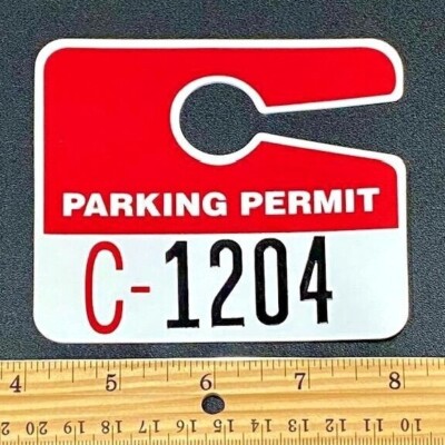 PARKING PERMIT ⭐ REPLACEMENT ⭐ ELITE WIDE MIRROR HANG TAG PERMITS ...
