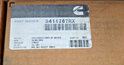 3411767RX Injector Diesel Celect 98 N14 Engine 14 Liter ReCon Core ...