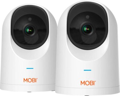 MOBI - Cam PRO HD 2Pk WiFi Pan & Tilt Video Baby Monitor w 2-Way Audio ...