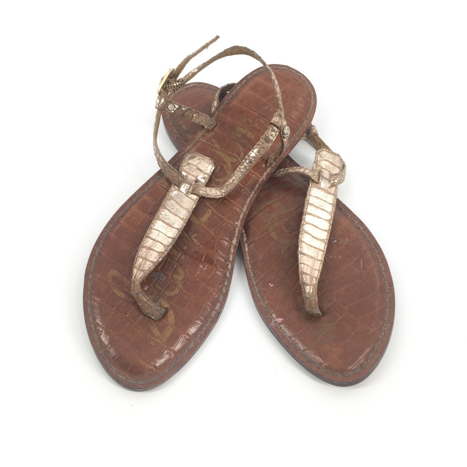 Sam Edelman Gigi Leather Thong Sandals Size 8 M Women… - Gem