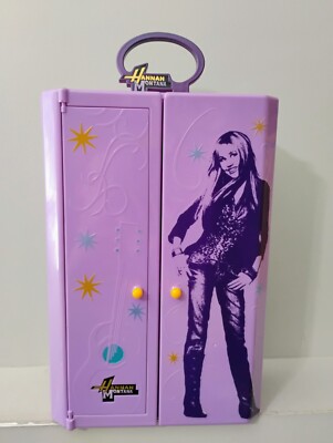 Vintage 2007 Hannah Montana Purple Locker Dressing Room Carrying Case ...