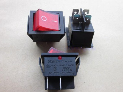 5pcs SOKEN RK1-01 16A/250VAC ON/OFF 4 pins Rocker Switch | eBay