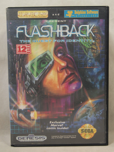Flashback The Quest for Identity Case (SEGA Genesis) Authentic BOX ONLY ...