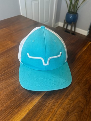 Kimes Ranch Trucker Hat Snap Back Logo Turquoise White One Size Arizona ...