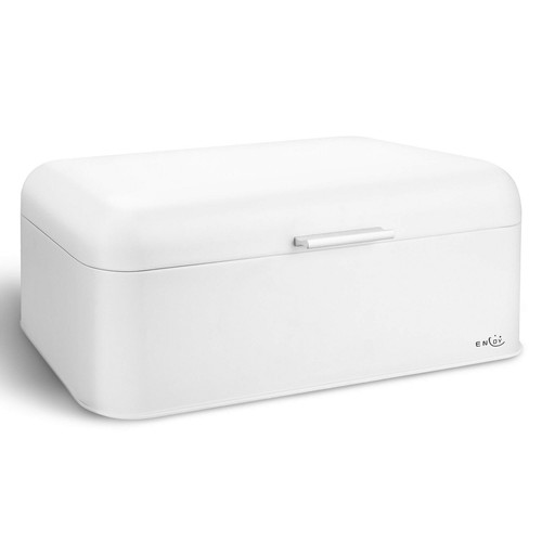 Extra Large White Bread Box for Kitchen Countertop, Stainless Steel ...