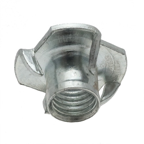 25 Pack M6 Metal T-Nut Fixings, Threaded Pronged Inserts For Wood ...