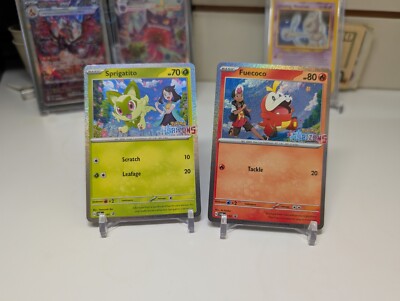 Sprigatito SVP 191 & Fuecoco SVP 192 Black Star Promo Horizons The ...