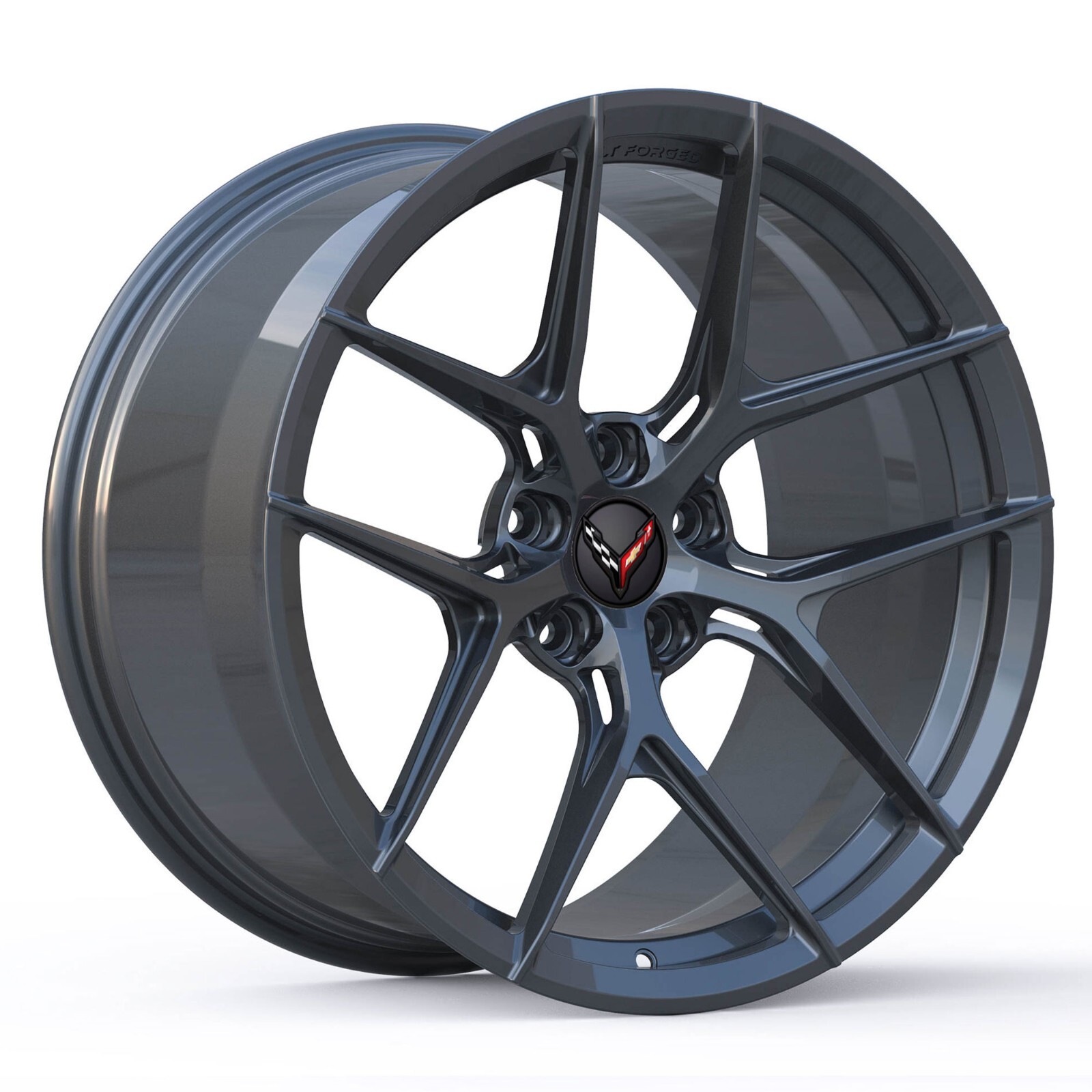 20" 21" ALT5 Forged Gunmetal wheels for C8 Corvette Z51 Stingray rims ...