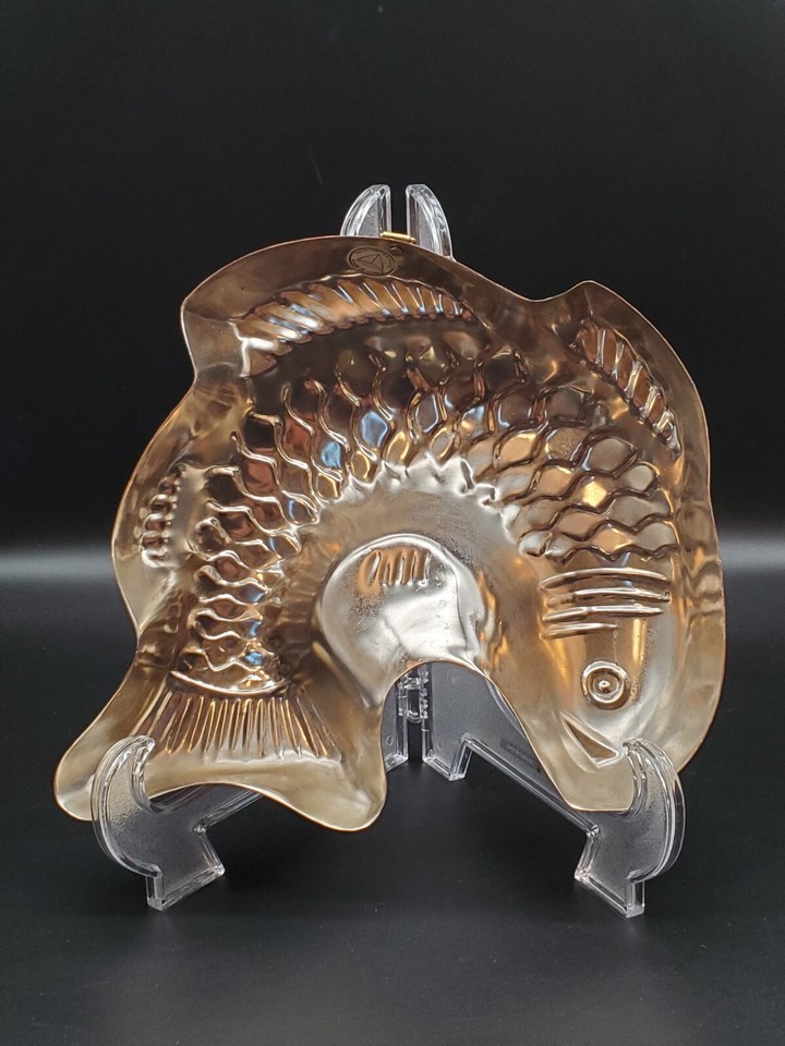 Vintage Fish Jello Mold Copper Metal Wall Country | eBay