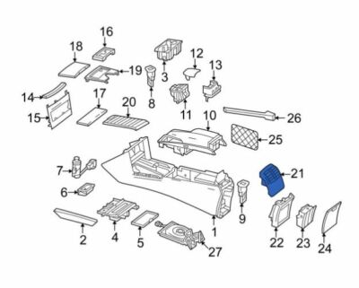 Genuine Mercedes-Benz W212 E250 E350 E550 Rear Center Console Air Vent ...