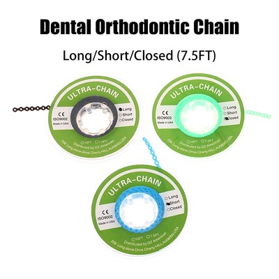 1roll Dental Orthodontic Elastics Elastic Ultra Power Chain Long/Short ...