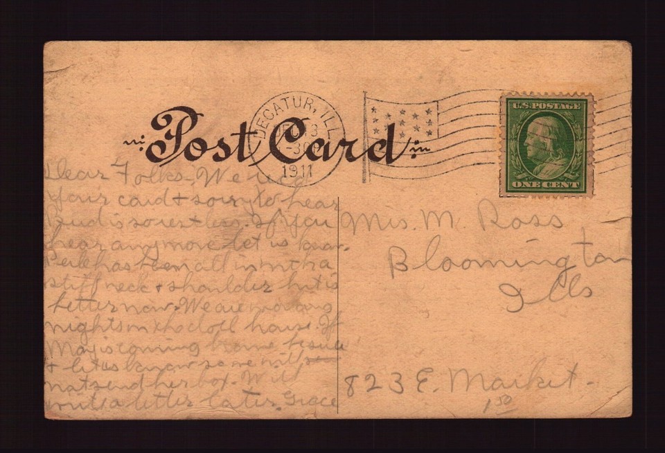 POSTCARD : ILLINOIS - DECATUR IL - HOME FOR AGED PYTHIANS & ORPHANS ...